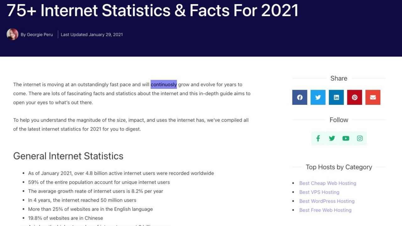 75+ fascinating Internet Statistics & Facts For 2021 - Brett.Ullman